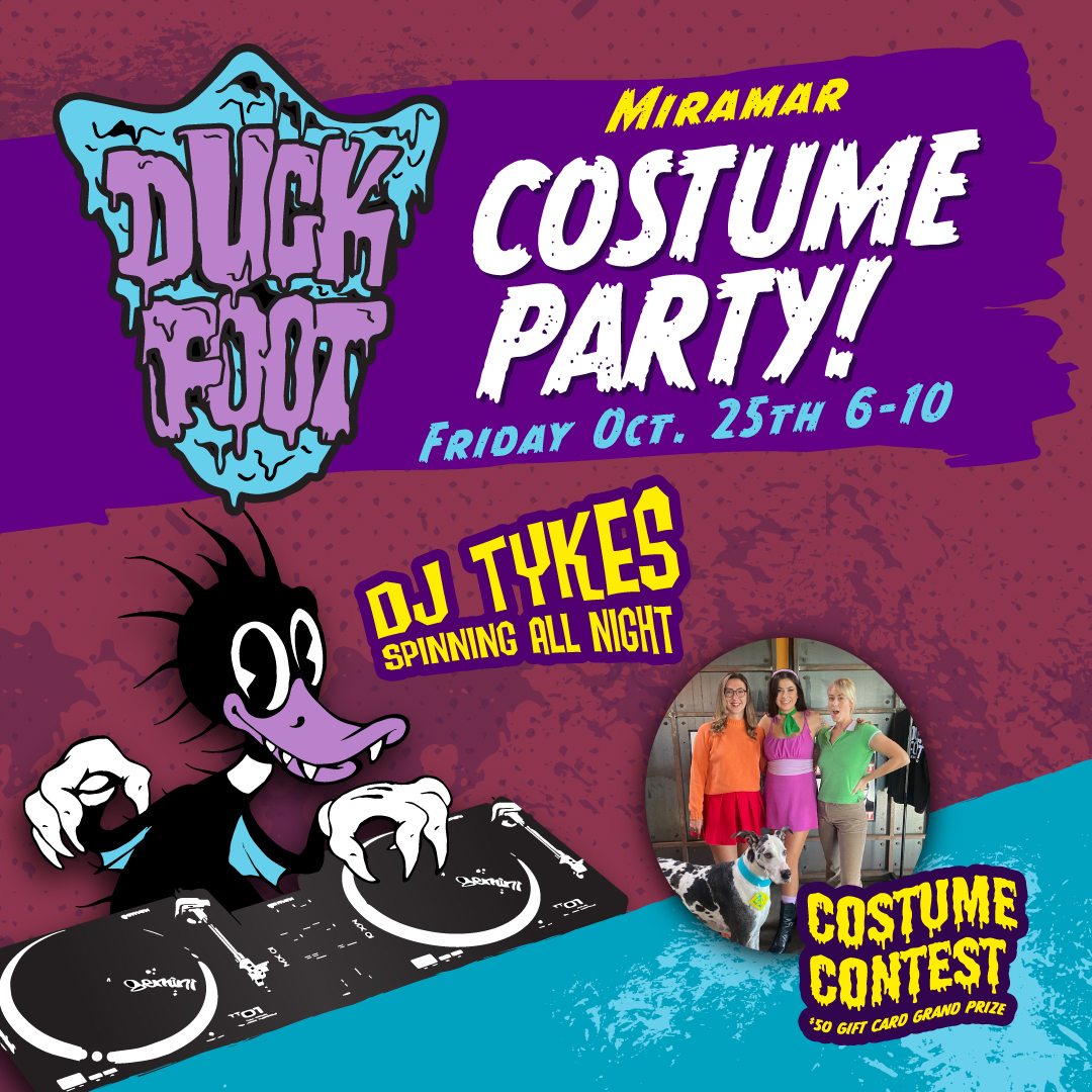Fright Foot Halloween Party – Miramar | Duck Foot Brewing Co